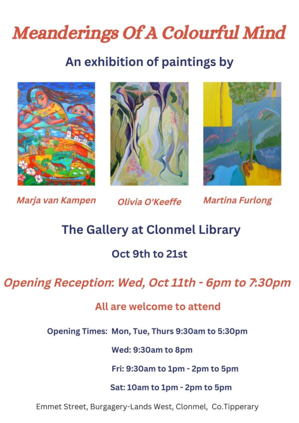 Meanderings of a Colourful Mind Exhibition – Tipperary County Council ...