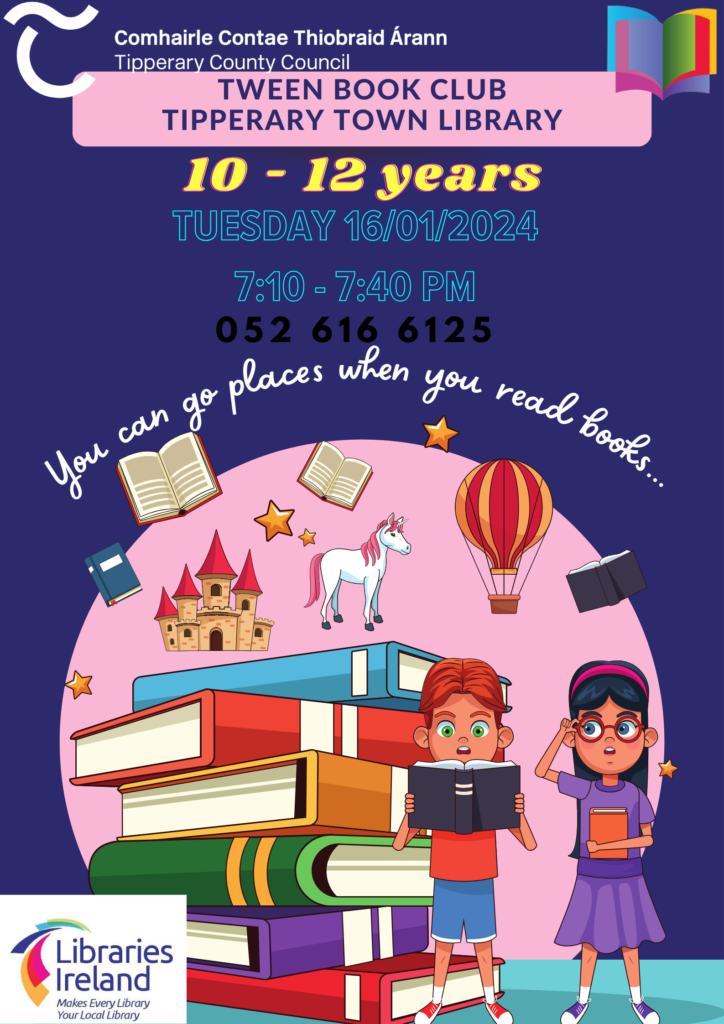 Tipperary Town Library Tween Book Club – Tipperary County Council Library Service