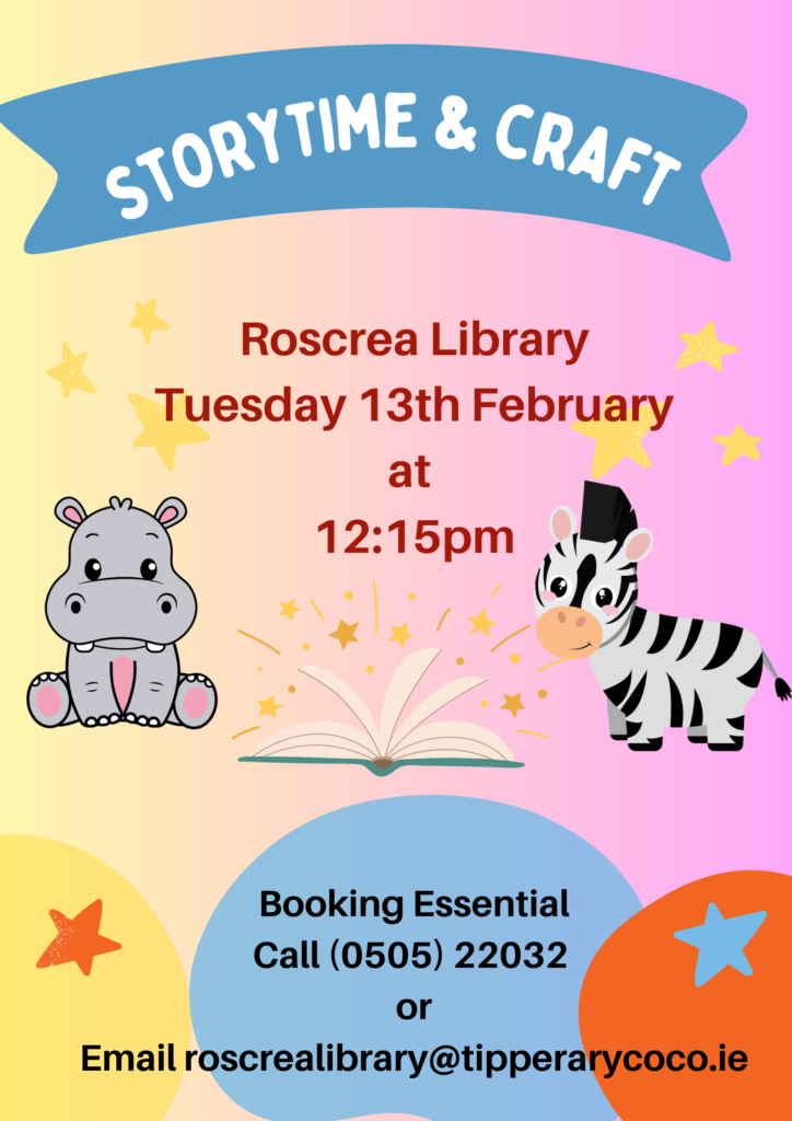 Toddler Storytime and Craft – Tipperary County Council Library Service