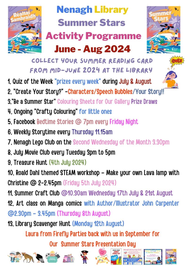 Summer Stars Activity Reading Programme from Nenagh Library ...