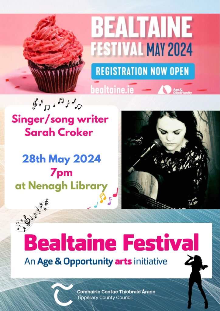Singer songwriter Sarah Croker – Tipperary County Council Library Service