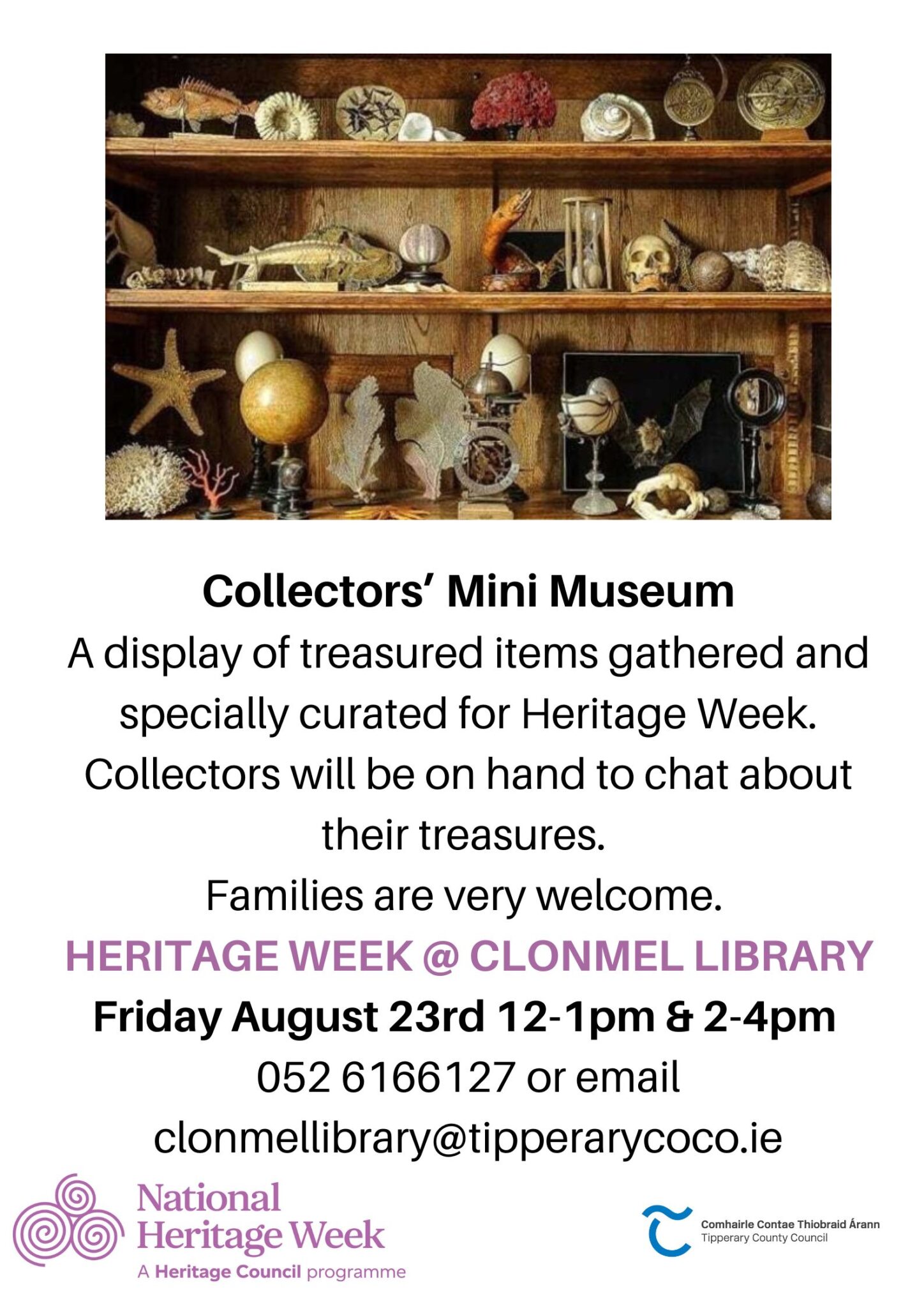 Collectors’ mini museum – Tipperary County Council Library Service