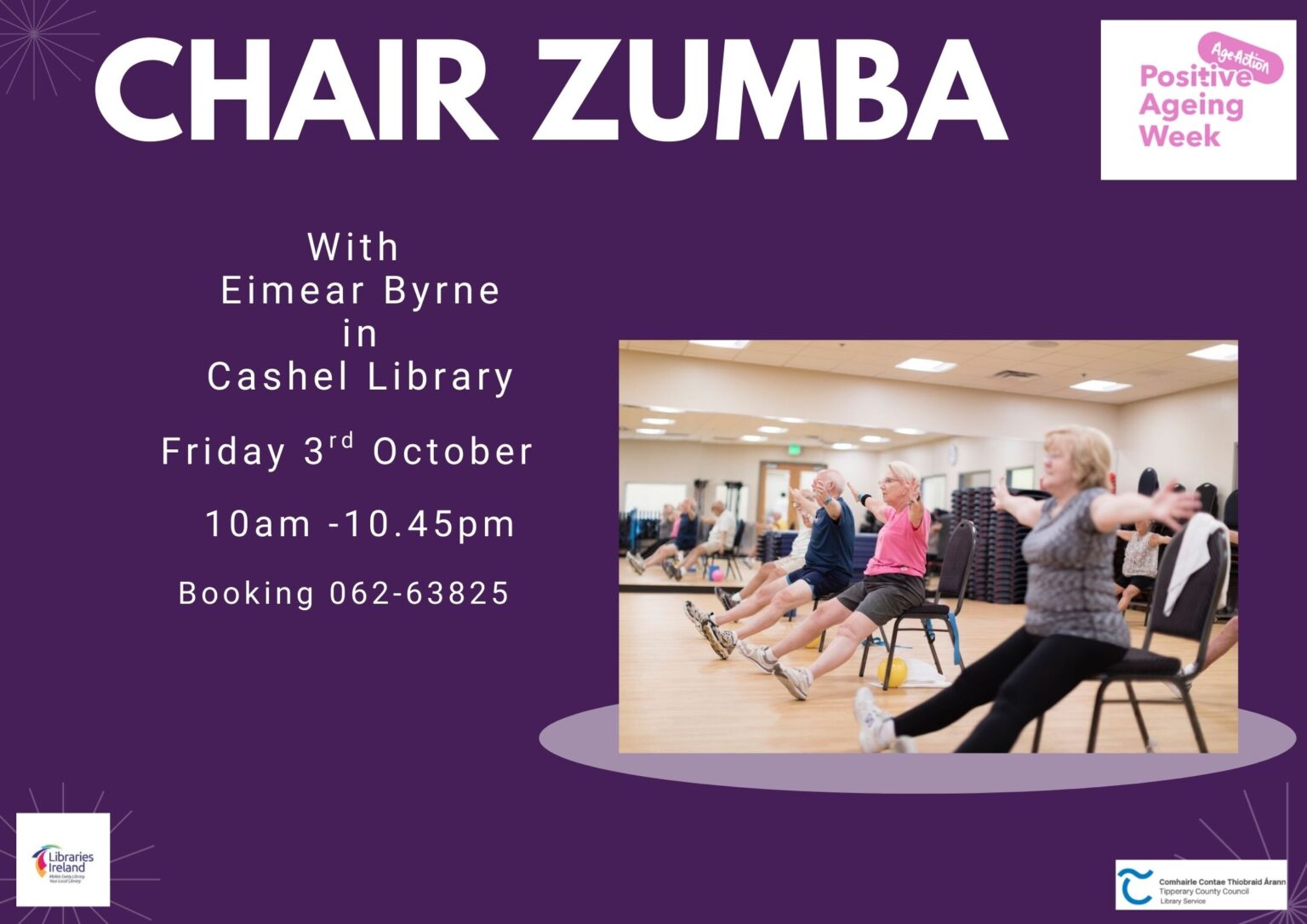 Chair Zumba in Cashel Library – Tipperary County Council Library Service