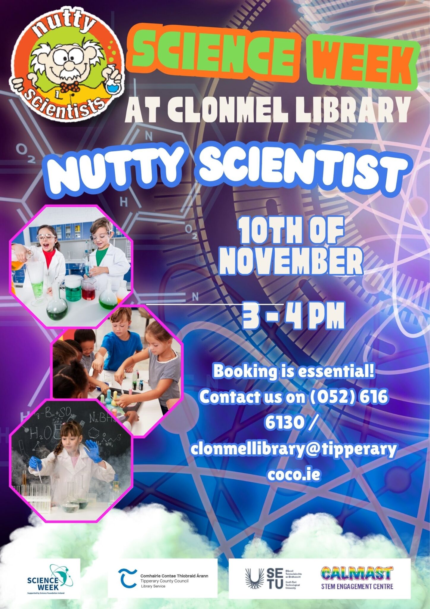 Science Week at Clonmel Library – Nutty Scientist Workshop – Tipperary ...